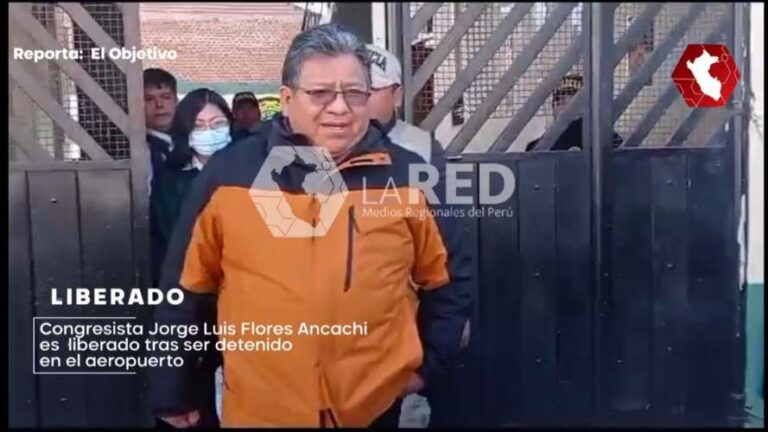 Puno: Congresista Jorge Luis Flores Ancachi quedó en libertad | HYTIMES.PE